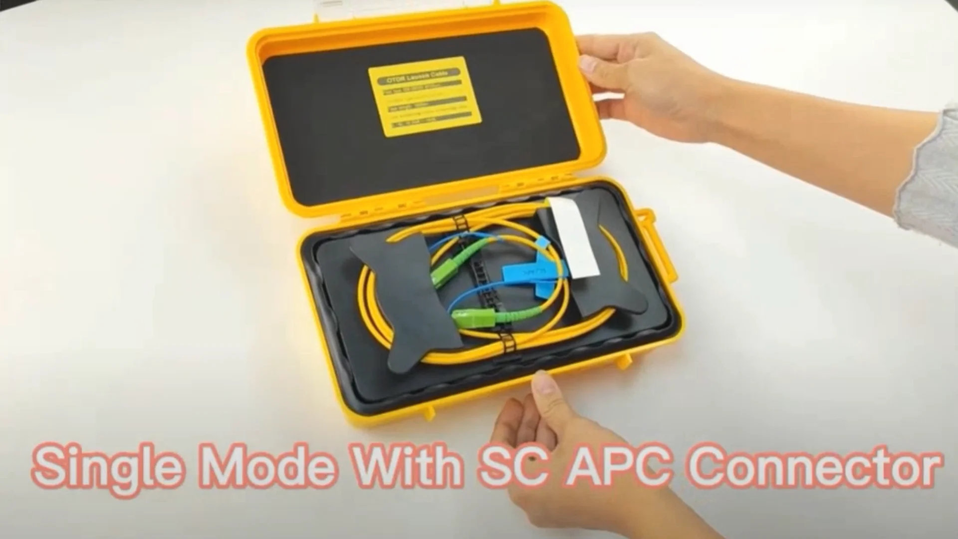 Sm Fiber Optic Launcher Otdr Box 1km Cable Waterproof Easy Carry Small ...