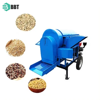 Commercial Diesel Engine Electric Sorghum Millet Soybean Thresher ...