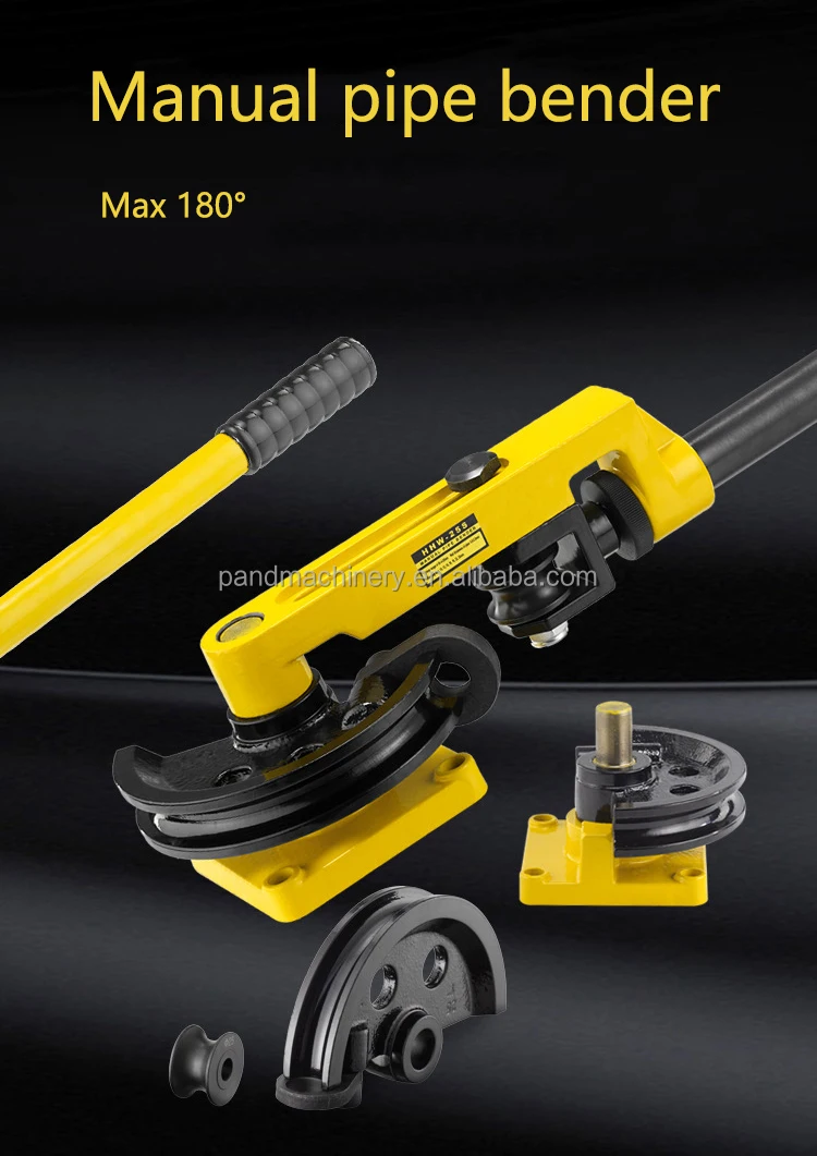 180 Degree Manual Iron Pipe Bender Machine - Precision & Durability