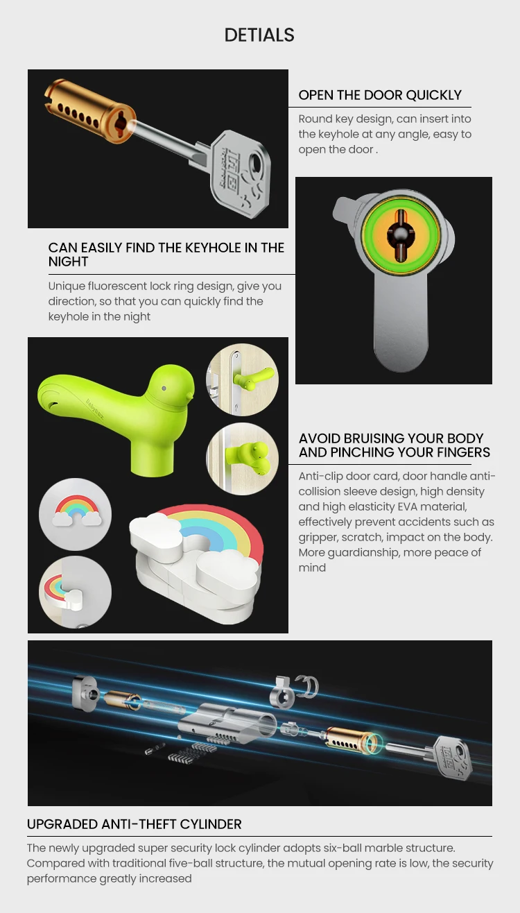 Safety Mortice Lock Set Long Service Life Lock For Interior Door ...