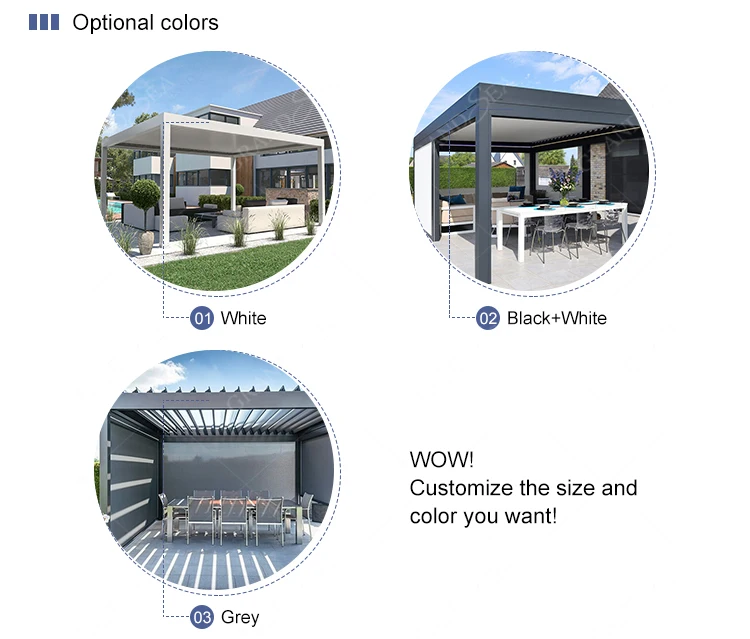 Aluminum Outdoor Garden Pergola - Modern & Durable Design