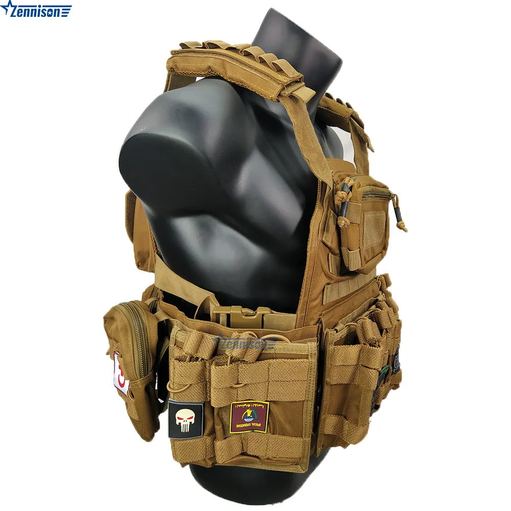 Zennison Tactical Gear Plate Carrier Vest Combat Tactical Weighted Vest ...