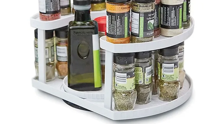 Hot Sale Condiment Spin Turntables Spice Spinner Rotating Two-tiered ...