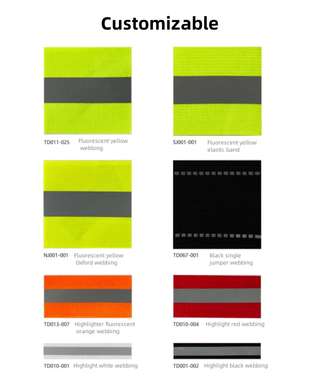 High Visibility Warning Safety Strip Reflective Material Fabric Tape ...