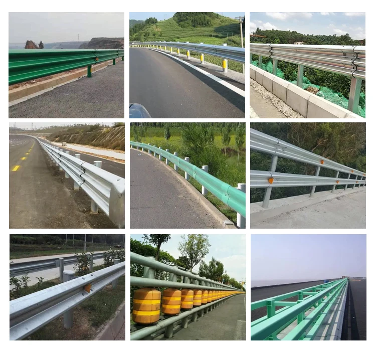 Metal Steel Panel Beam Anticollision Roadway Safety Traffic Barrier ...