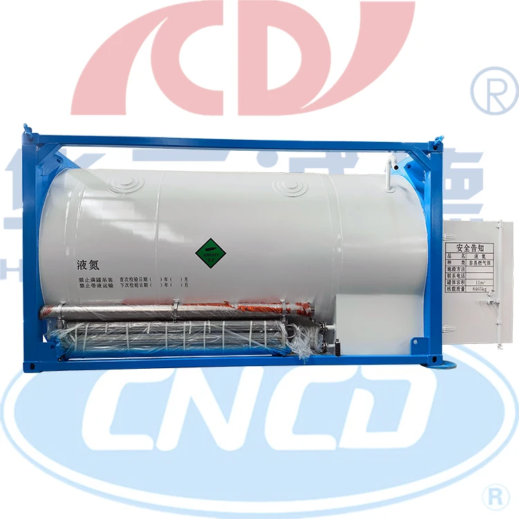 20ft Iso Lox Tank Container Asme t75 Iso Tank Container For Liquid Gas ...
