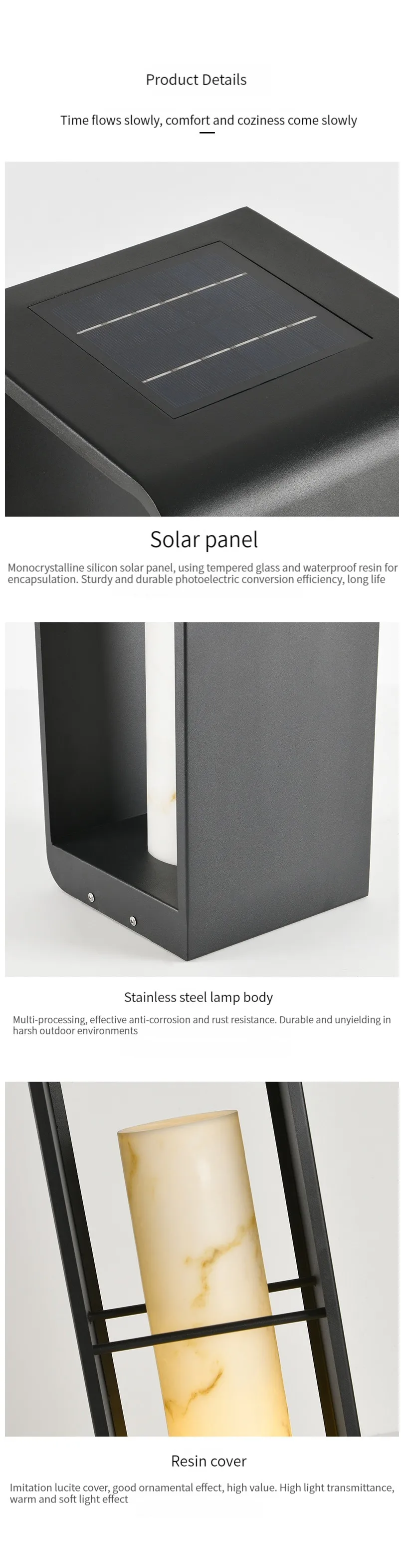 Modern Outdoor Led Bollard Light Decoration Lighting For Garden Ip65 Waterproof Lawn Lights ...