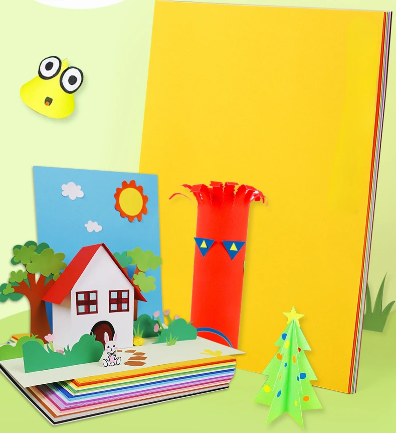 Origami Colored Paper Suit A4 Cardboard Kindergarten Children Primary ...