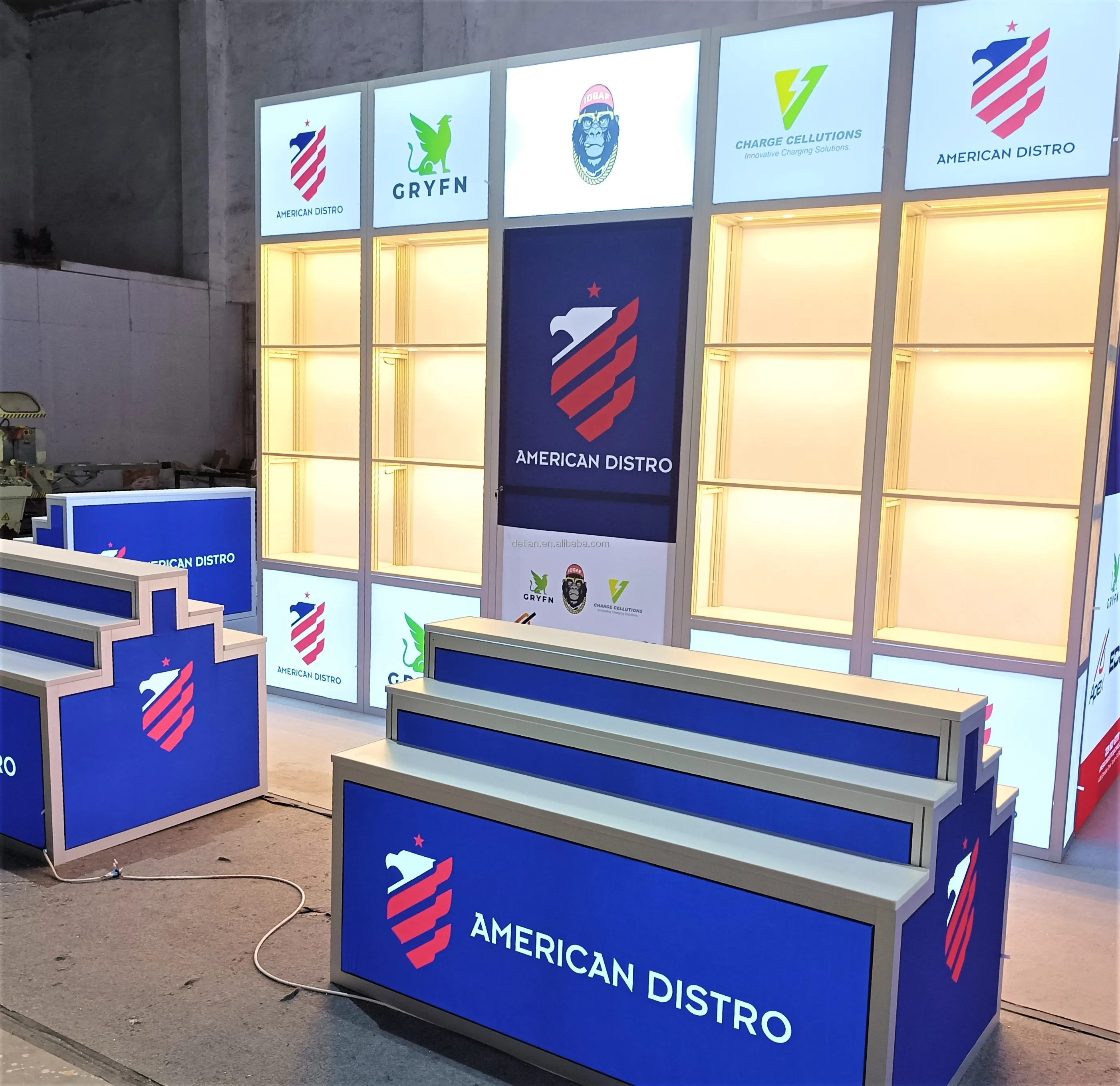 3x6 Portable Booth Exhibition Stand - Detian Display