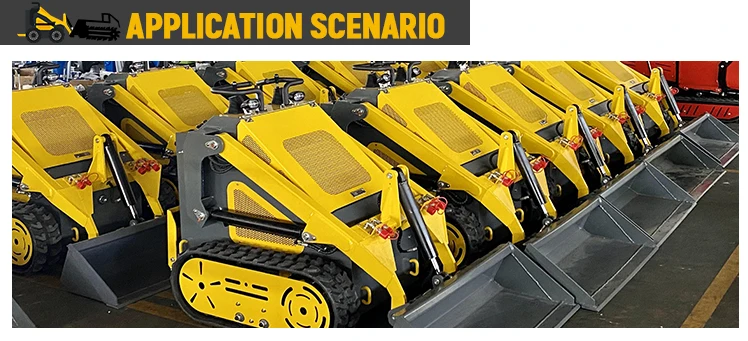 NEW CE Epa Engine Diesel Wheel Crawler Minicargador Skidsteer Mini Skid Steer Loader Attachment ...