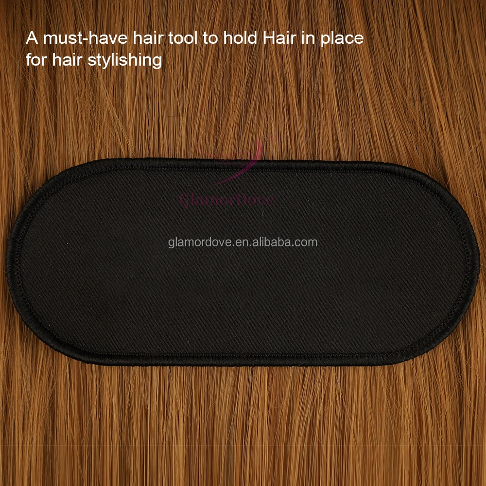 Luxury Custom Stitchwork Logo Hair Gripper Pads with Sewed Edges Magic ...