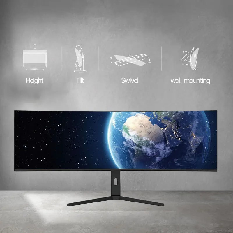 49 Inch Curved Monitor 144hz 75hz Computer Screen Pc Monitor 4k Gaming ...
