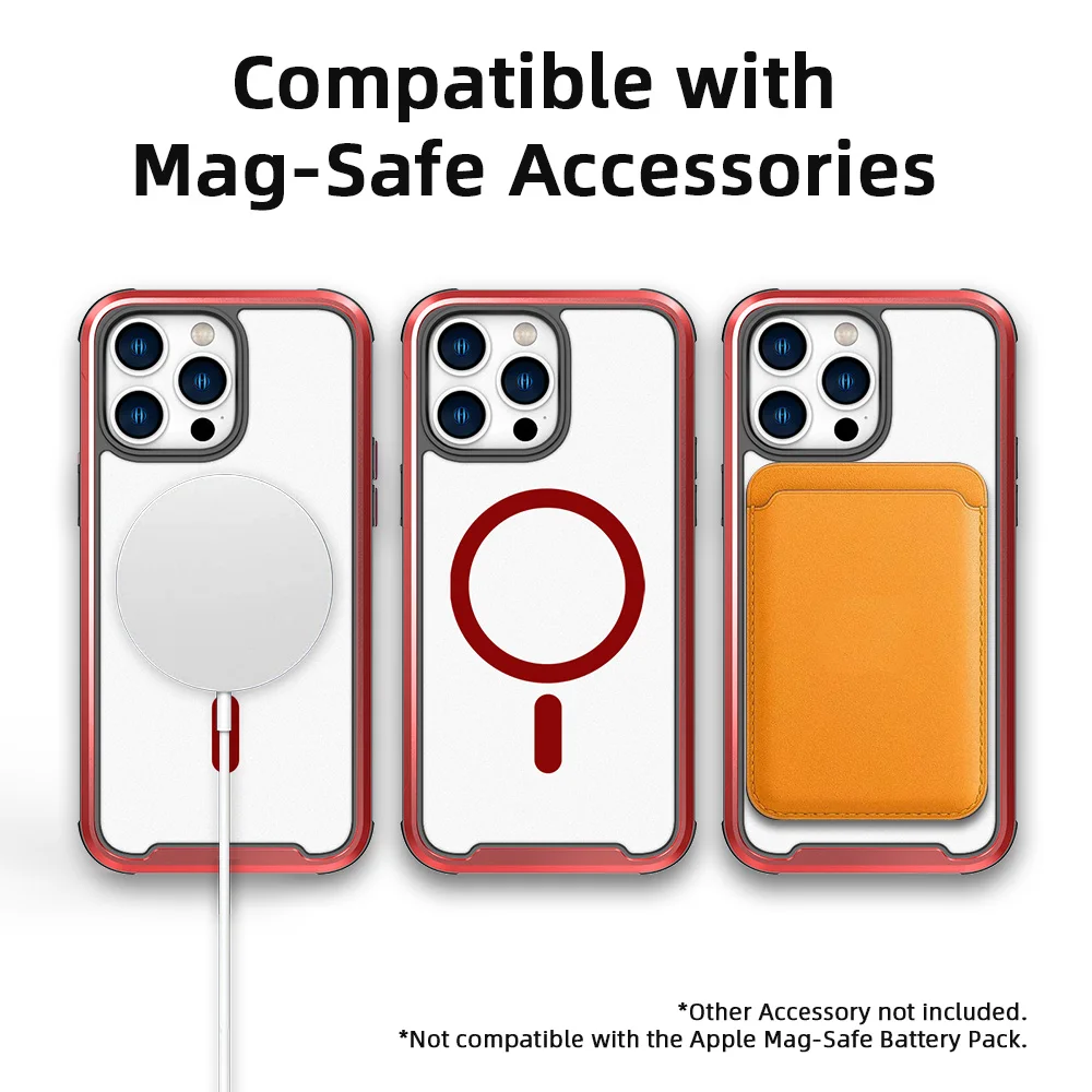 Shockproof Transparent Tpu Clear Magnetic Phone Case For Iphone 12 13 ...