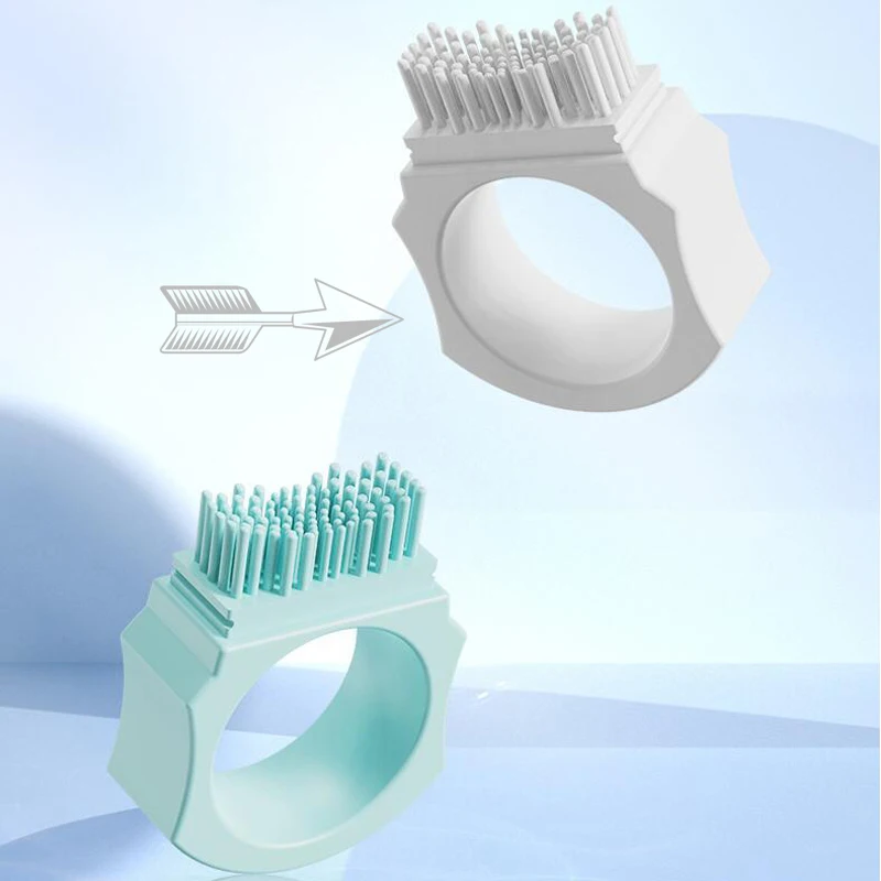 Wholesale Trend Ring-Shaped Silicone Toothbrush Easy to Carry Manual ...