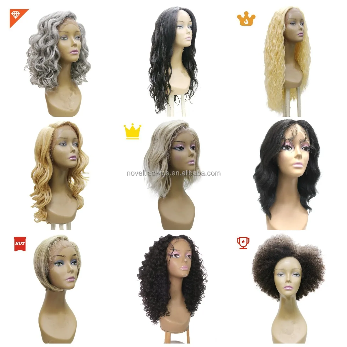 Novelties 40 Inch Golden Blonde Lace Front Wig Blonde Synthetic Lace ...