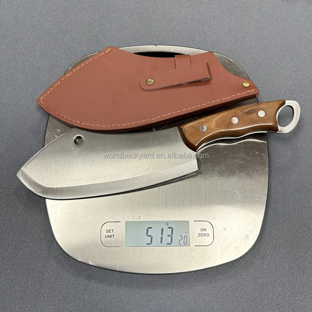 48CR Stainless Steel Butcher Knife Piercing Scooping Versatile Cooking ...
