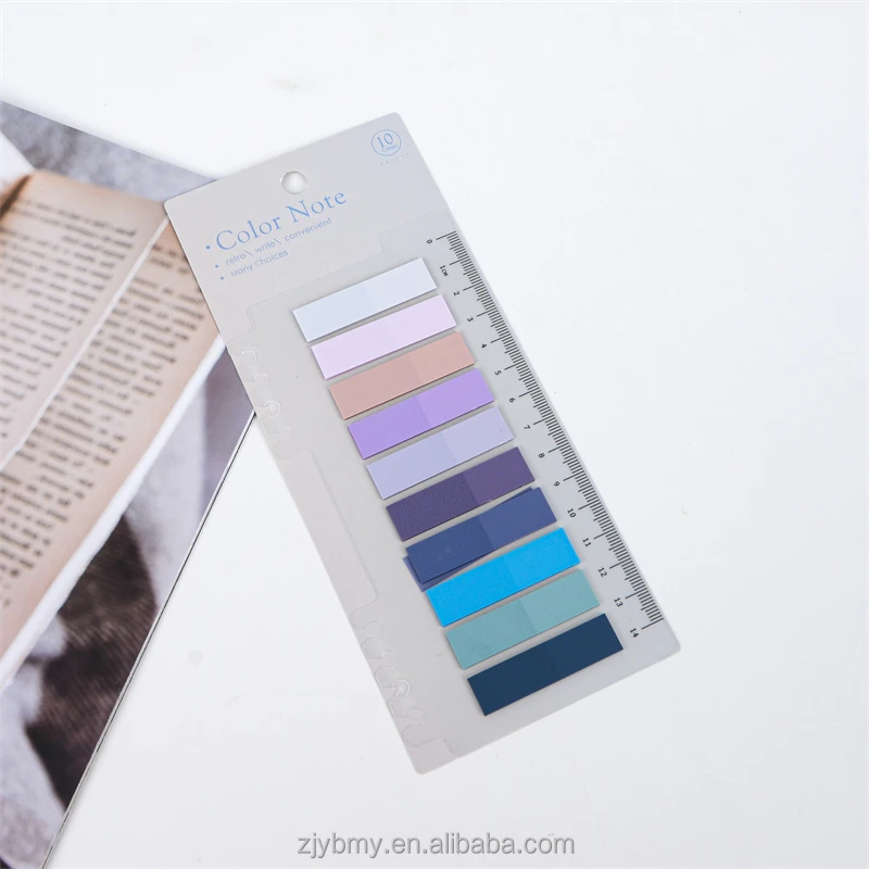 Fluorescent Pet Strip Arrow Memo Sticky Notes Repositionable Color Page ...