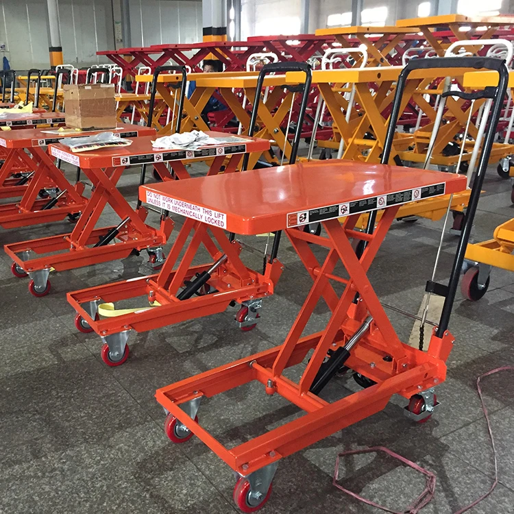 Mini Hand Hydraulic Lift Table - 150 Kg Capacity & Mobility