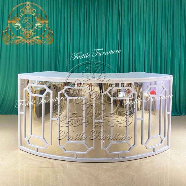 Luxury Bar Furniture Modern Design Stainless Steel Metal Round Led ...