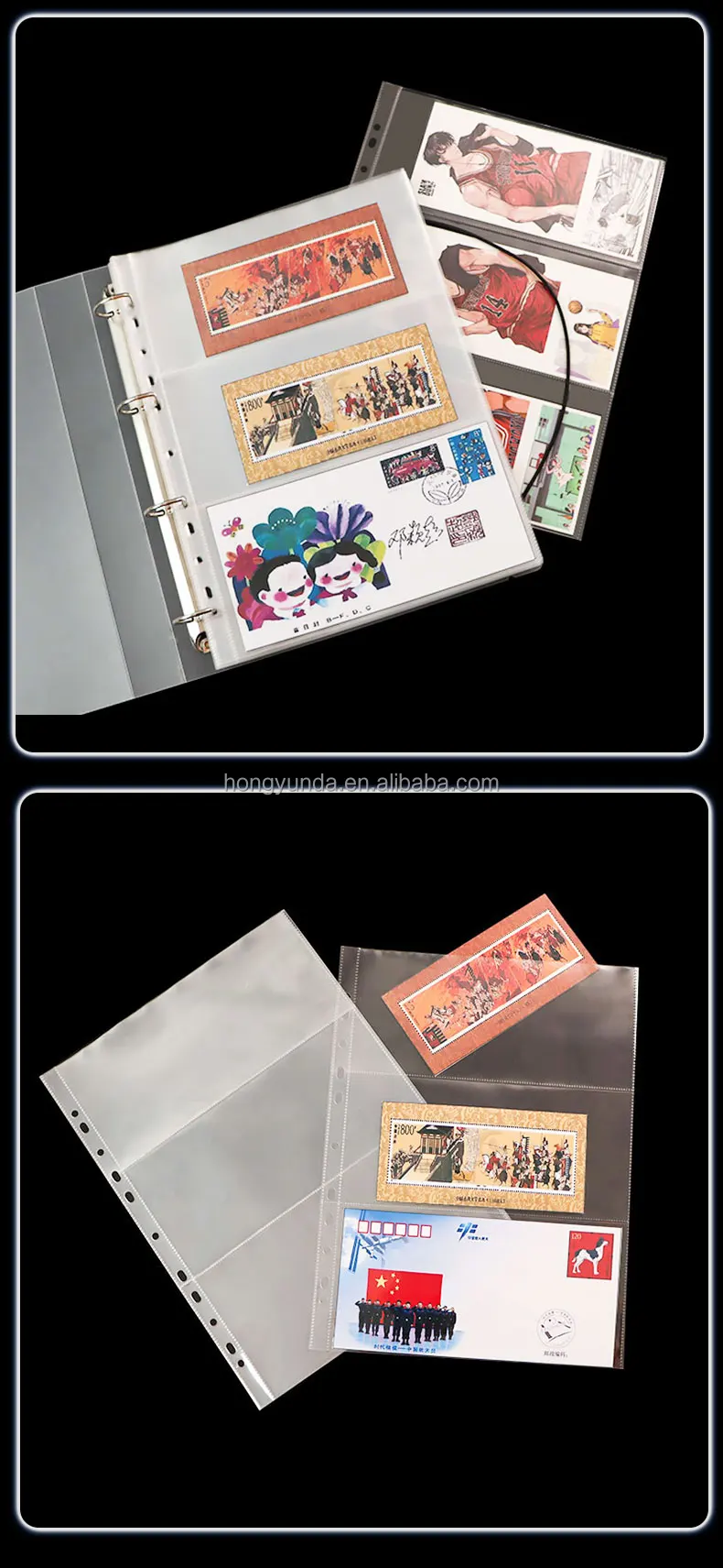 10 Pack A4 Plastic Binder Pockets - Versatile Storage Solutions