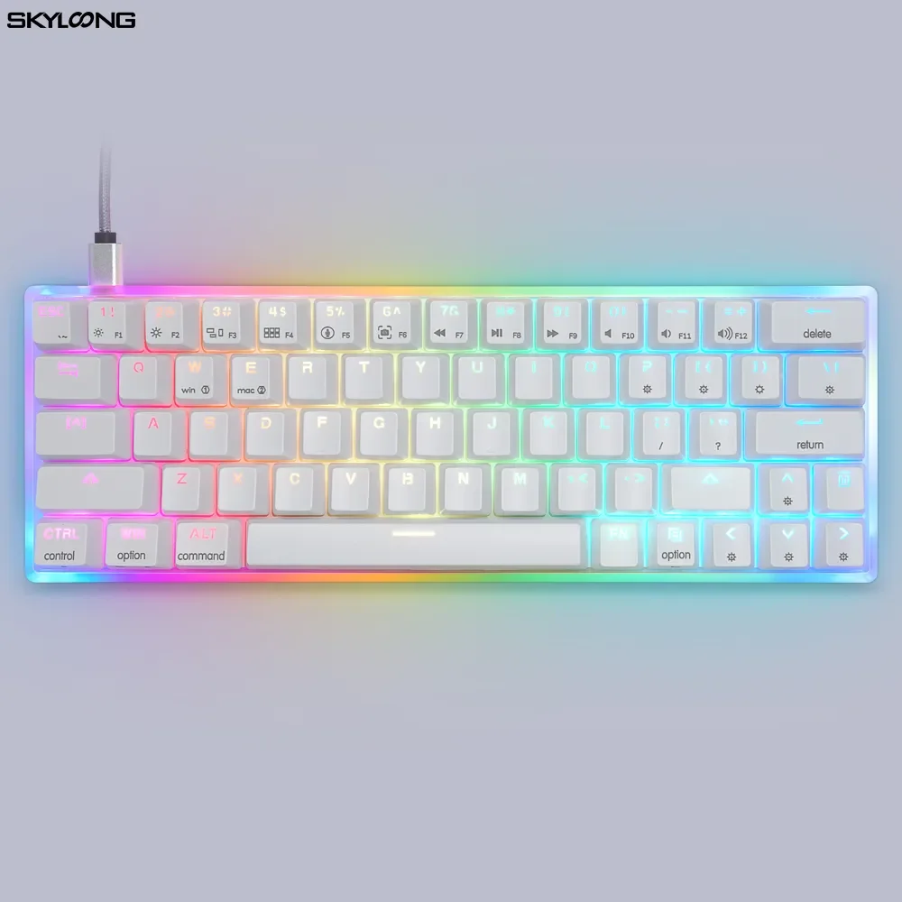 SKYLOONG SK63 GK63 60% RGB Mechanical Keyboard with Gateron Switch