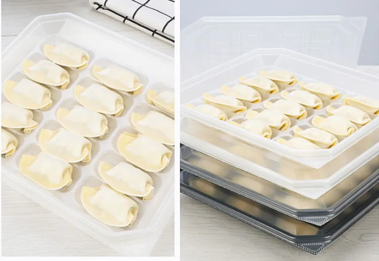 Refrigerated Dumpling Boxjapanese Style Pp Disposable Dumpling Plates ...