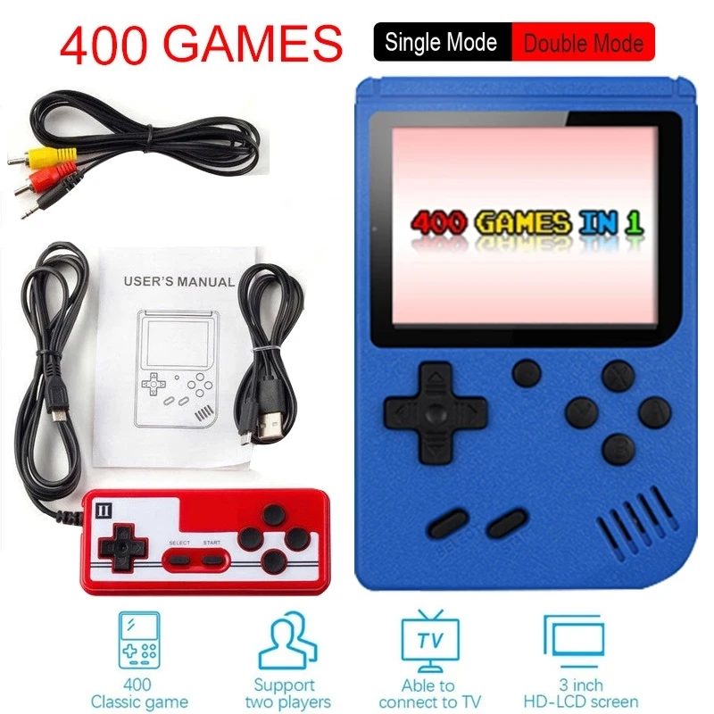 Vintage Classic 400 In 1 Portable Mini Handheld Kid Video Game Consoles ...
