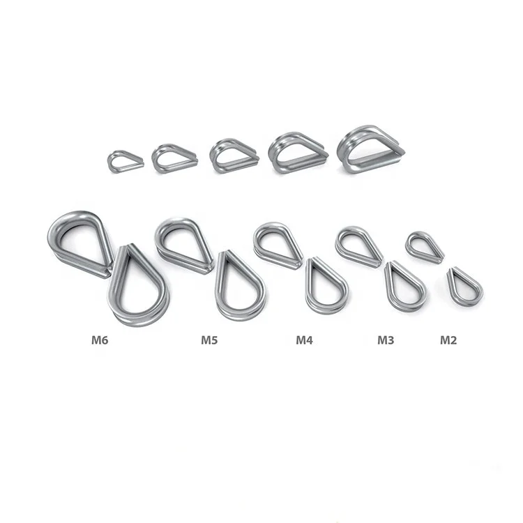 304 316 Stainless Steel Wire Rope Fastener Shackles Turnbuckle Thimble ...