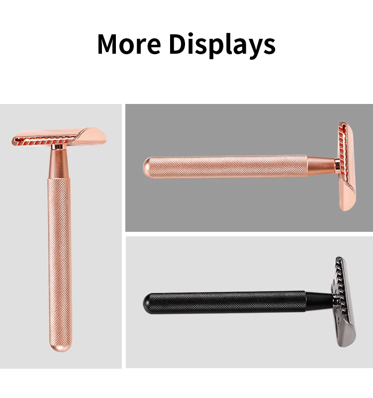 Customized Double Edge Razor Handle Shaving Razor With Safety Metal For ...