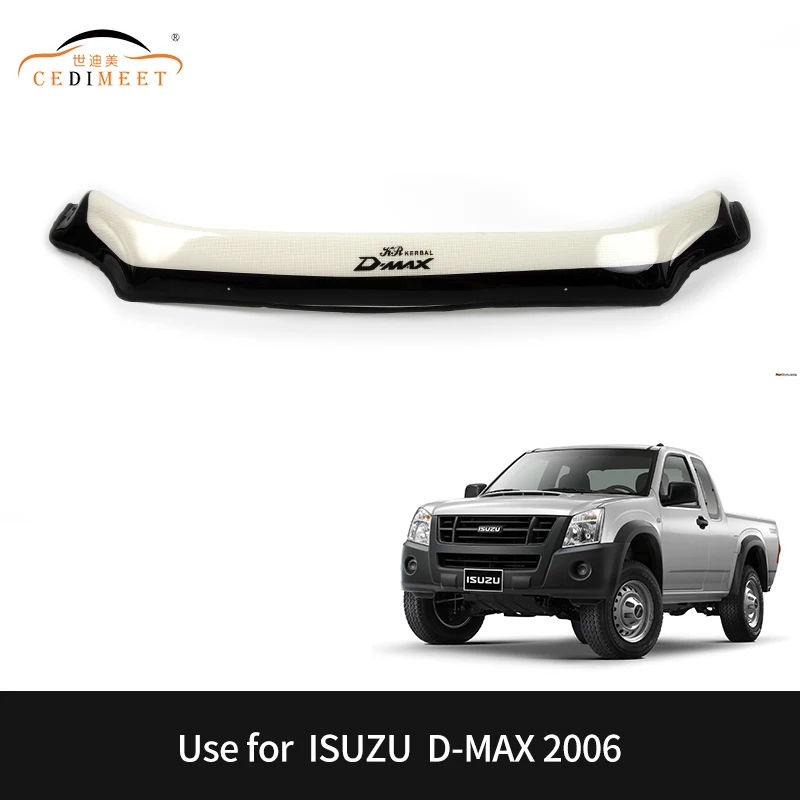 For Isuzu D-max 2006 Bonnet Guard Acrylic Hood Deflector Guard Dust ...