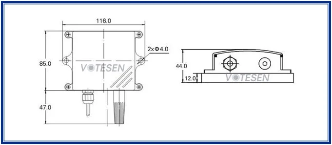 Waterproof Sht Temperature Humidity Sensor 4-20ma Output - Buy Sht30 ...
