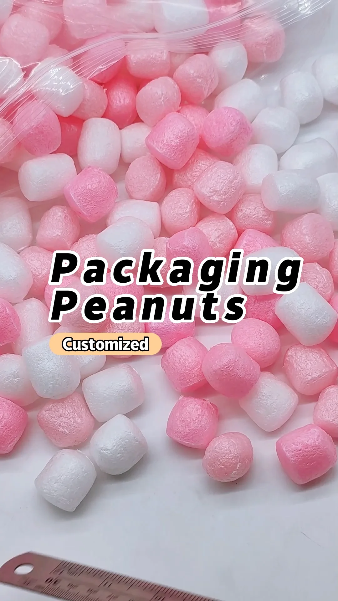 Heart Shape Packaging Foam Biodegradable Packaging Material Corn Starch ...