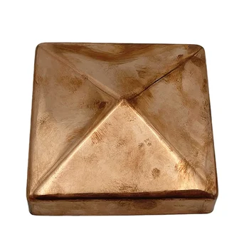 Customized Size Copper Fence Post Cap 4x4 End Caps For Fencing - Buy ...