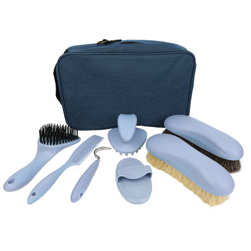MOFESIPI Horse Grooming Kit Tack Room Supplies Set Massage Curry Hard ...