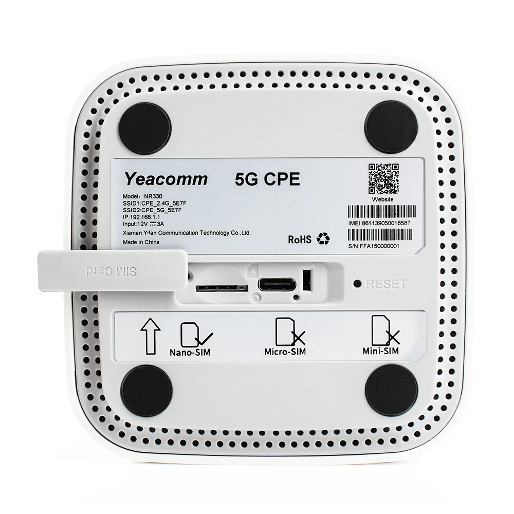 Yeacomm Nr330 5g Nr蜂窝室内cpe无线路由器插槽sim - Buy 5g Nr蜂窝路由器,路由器5g插槽sim,室内无线 ...