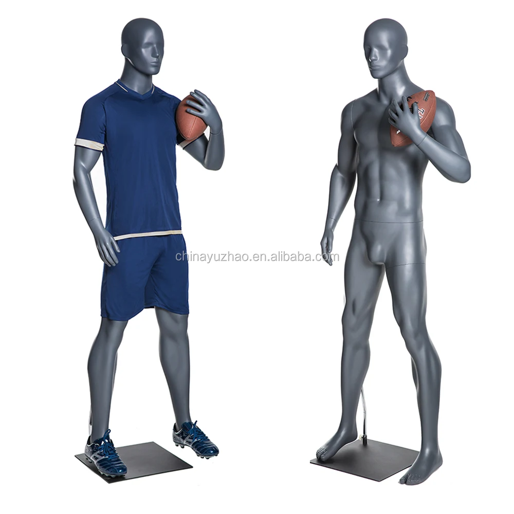 Male Mannequin Fiberglass Sports Male Mannequin Football Soccer Rugby ...