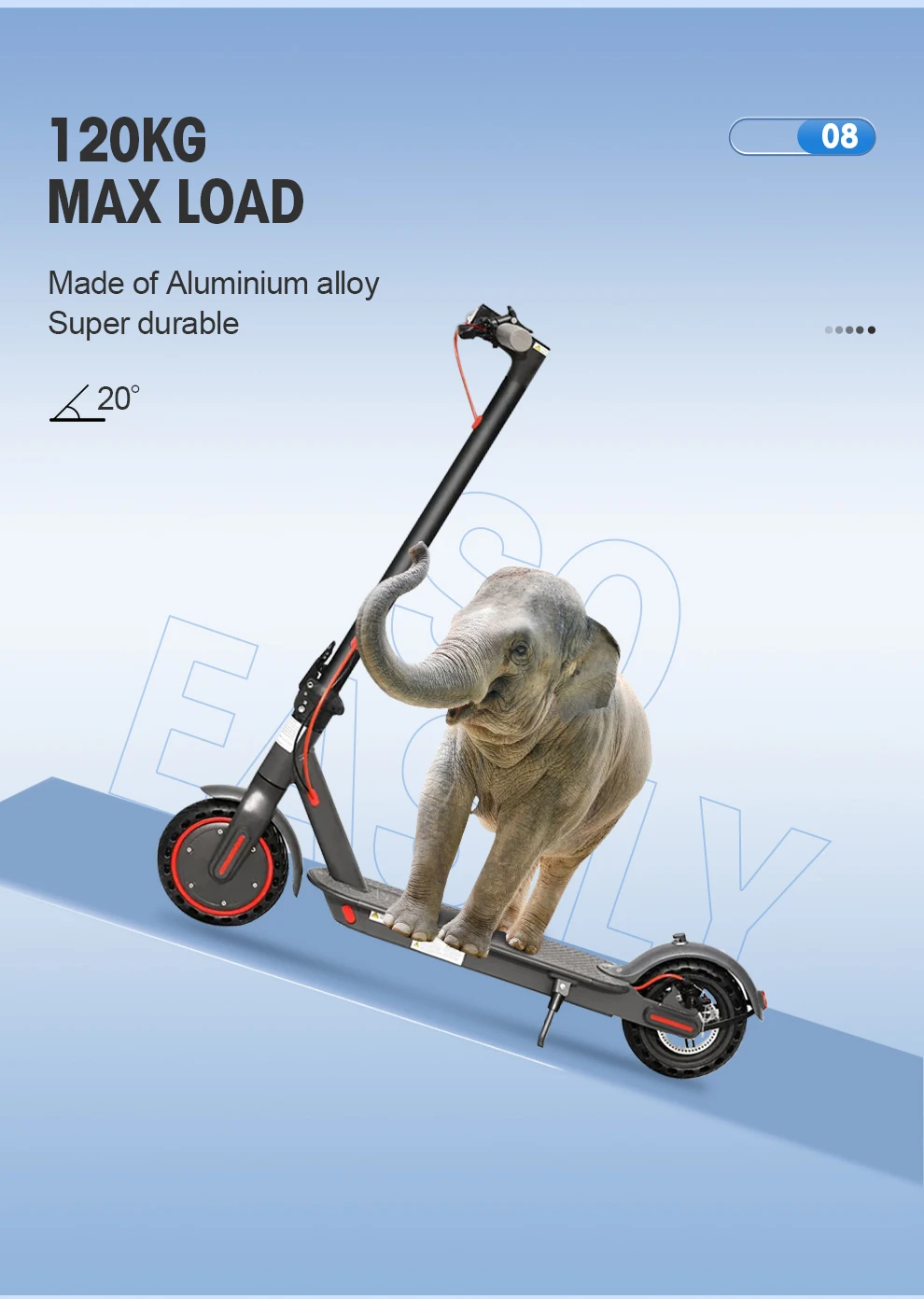 Electric Scooter for Adults - 350W Power, 31 Miles Range