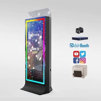 70 Inch Magic Mirror Photo Booth 43 Inch Lcd Touch Screen Monitor Selfie Machine Kiosk Flash ...
