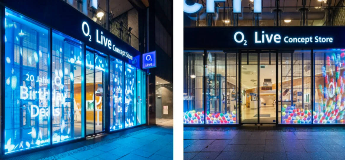 Led Film Screen Led Transparent Led Film For Glass Installed Play ...