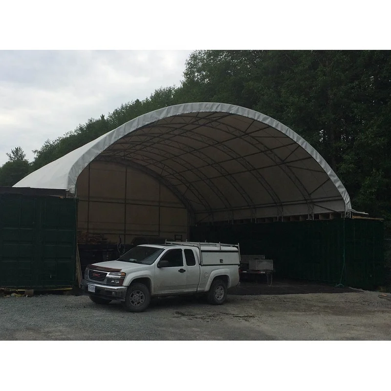 gs 20FT 40FT shipping container shelter truss steel frame PVC fabric ...