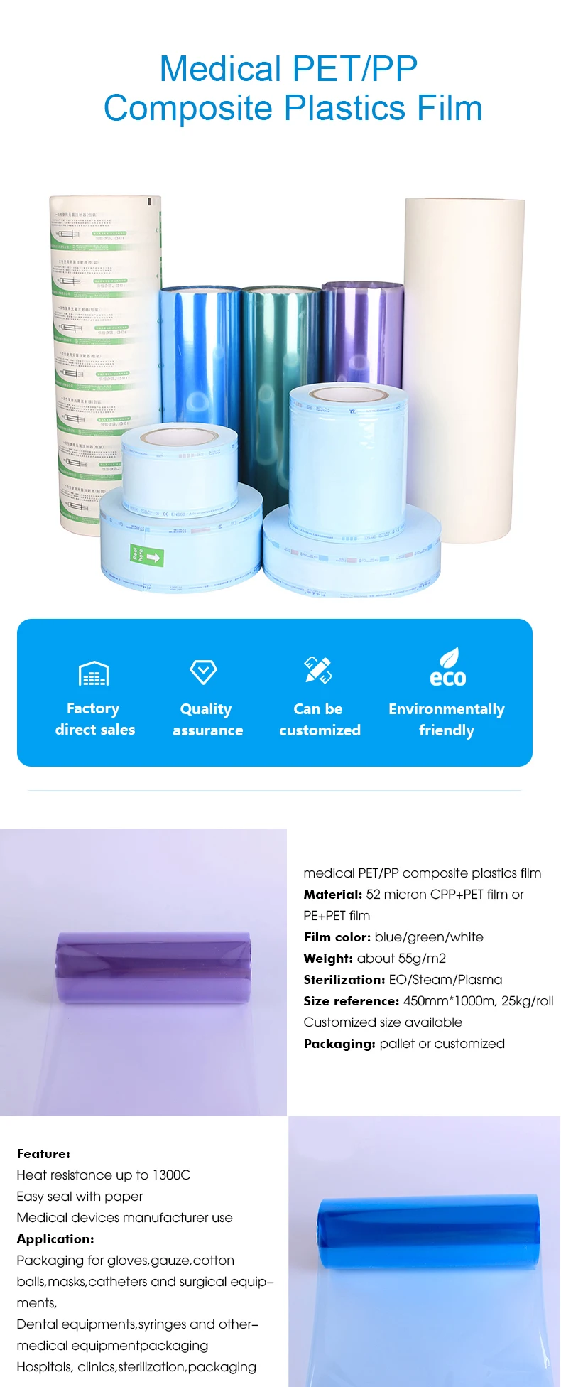 Wholesale Medical Packaging Sterilization Multilayer Cpp Breathable ...