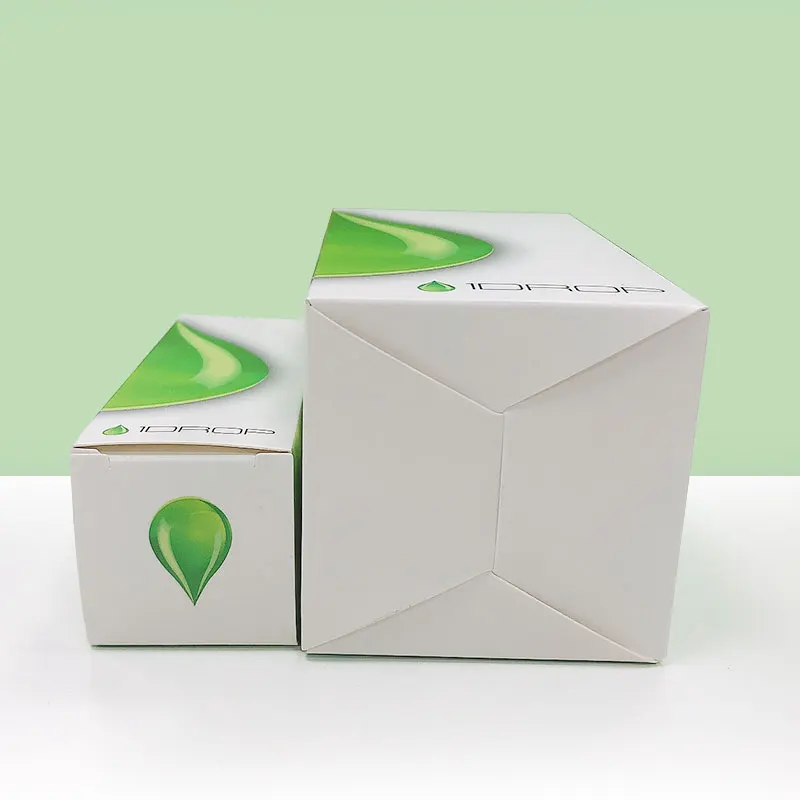 Custom Printing Paper Box 18pt White Card Stock Small Folding Tuck Top ...