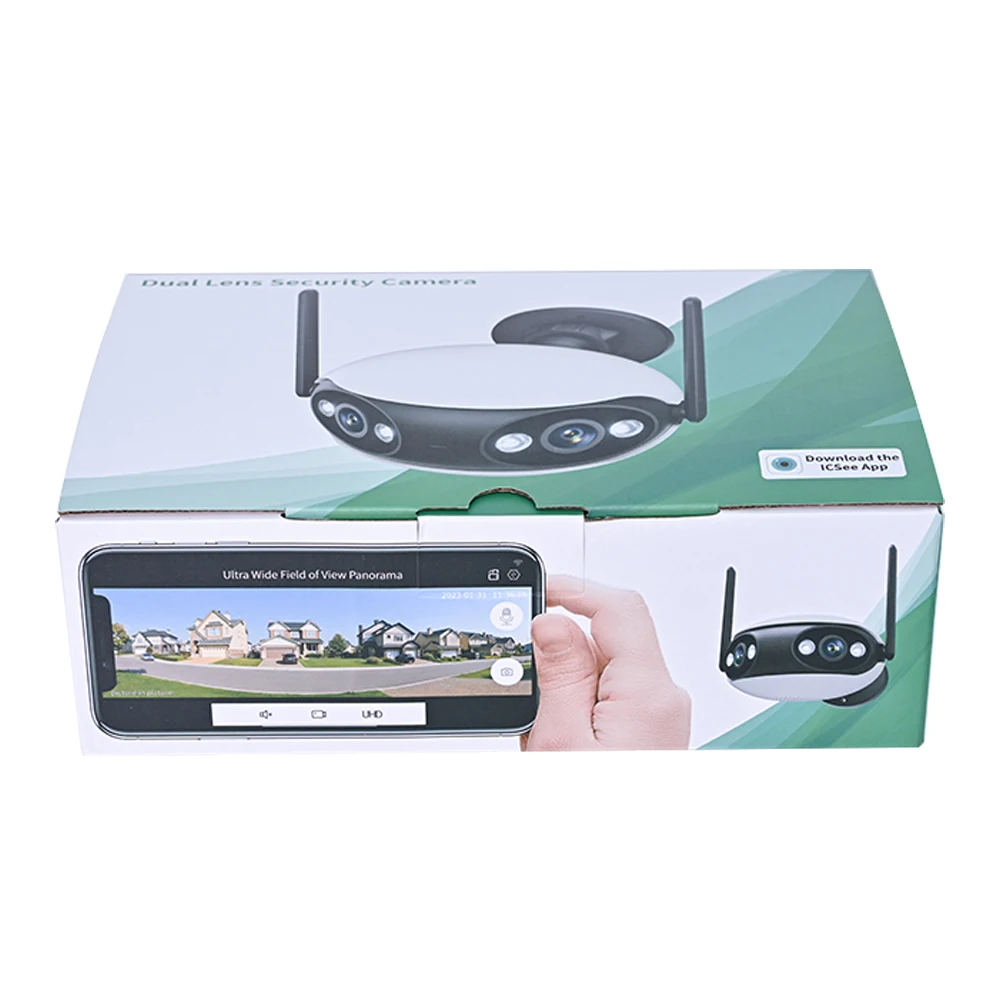4mp Dual Lens Panoramic Fixed Network Camera Dual Lens 180 Degree ...