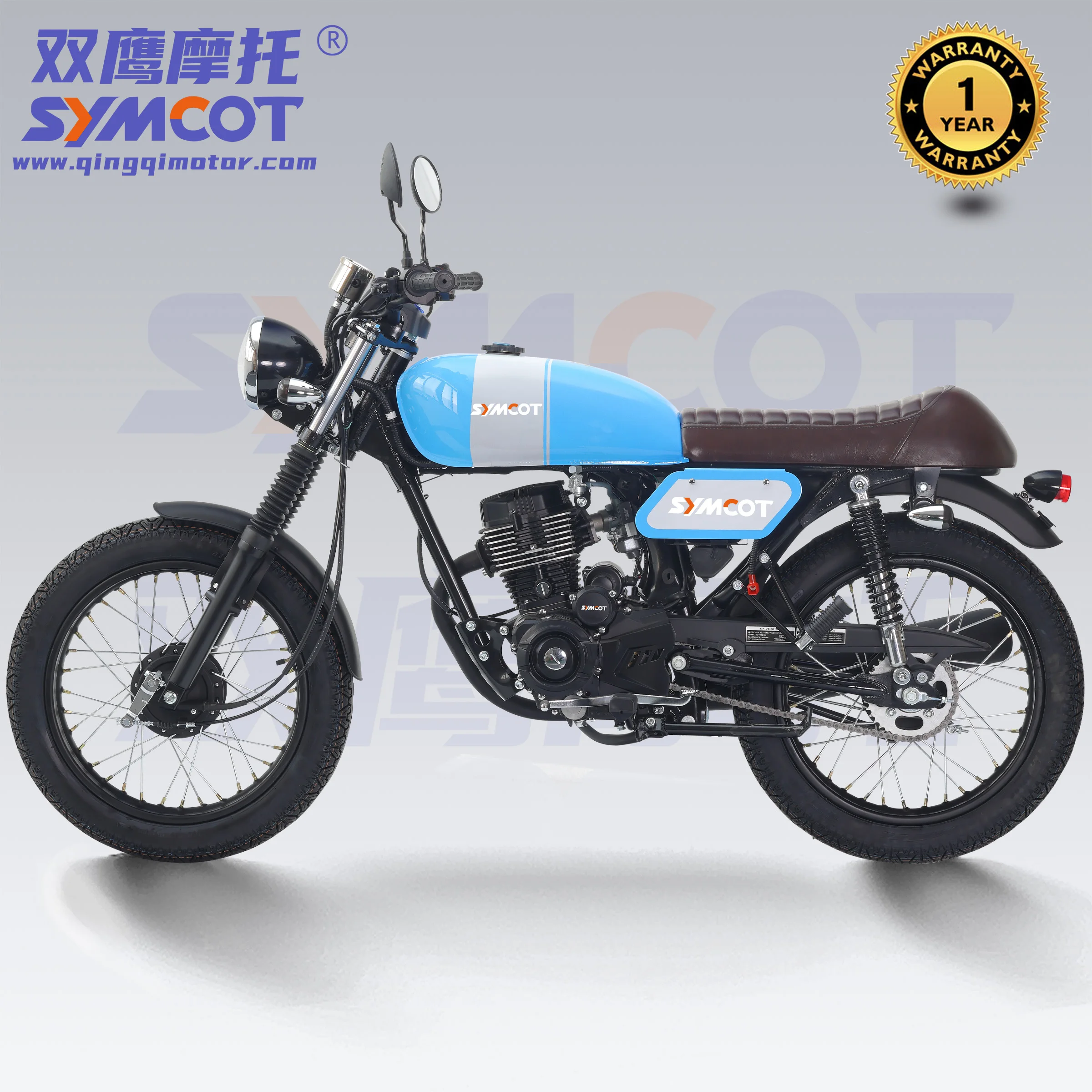 Vintage CG150 Model 150cc Street Motorcycle - 18-Inch Tires