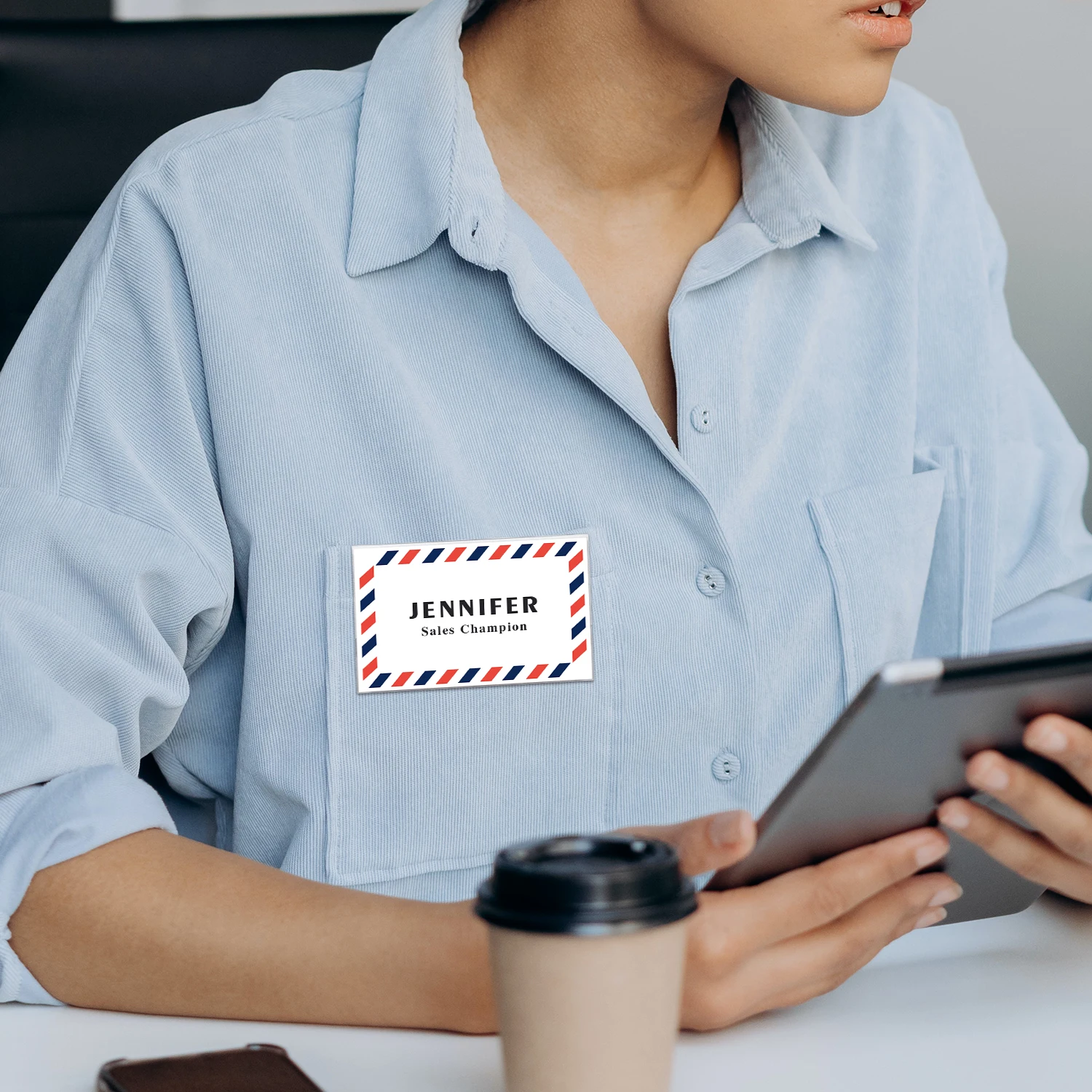 Uci Magnetic Name Plate Badges Transparent Plastic Id Card Name Holder ...