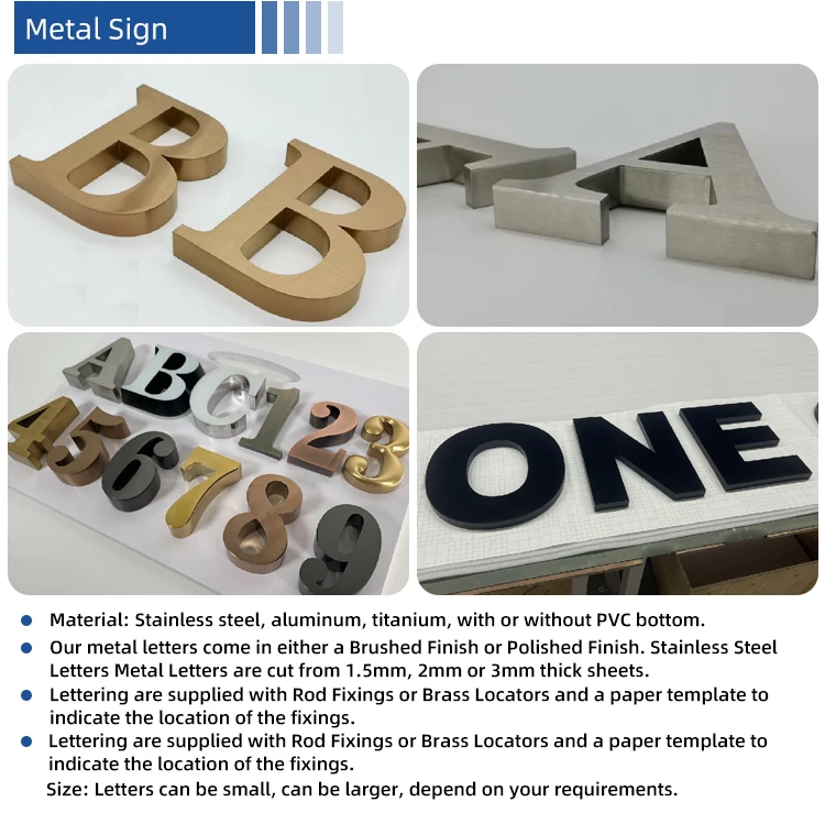 Advertising Sign Wall 3d Led Logo Letter Sign Electric Outdoor Custom ...