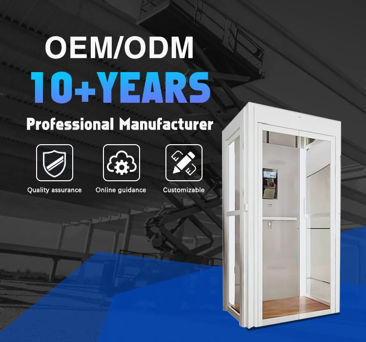 Mini Home Elevator Lift/ Hydraulic Residential Elevators/ Outdoor Villa ...