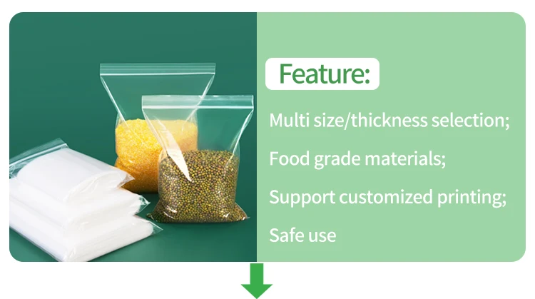 Transparent PE Bone Bags - Waterproof & Sealable Food Packaging