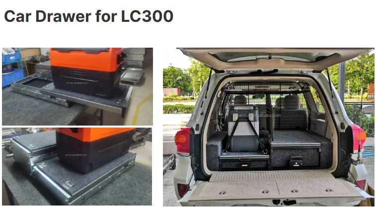 Car Trunk Rear Cargo Storage Box Drawers System With Slide Kitchen For ...