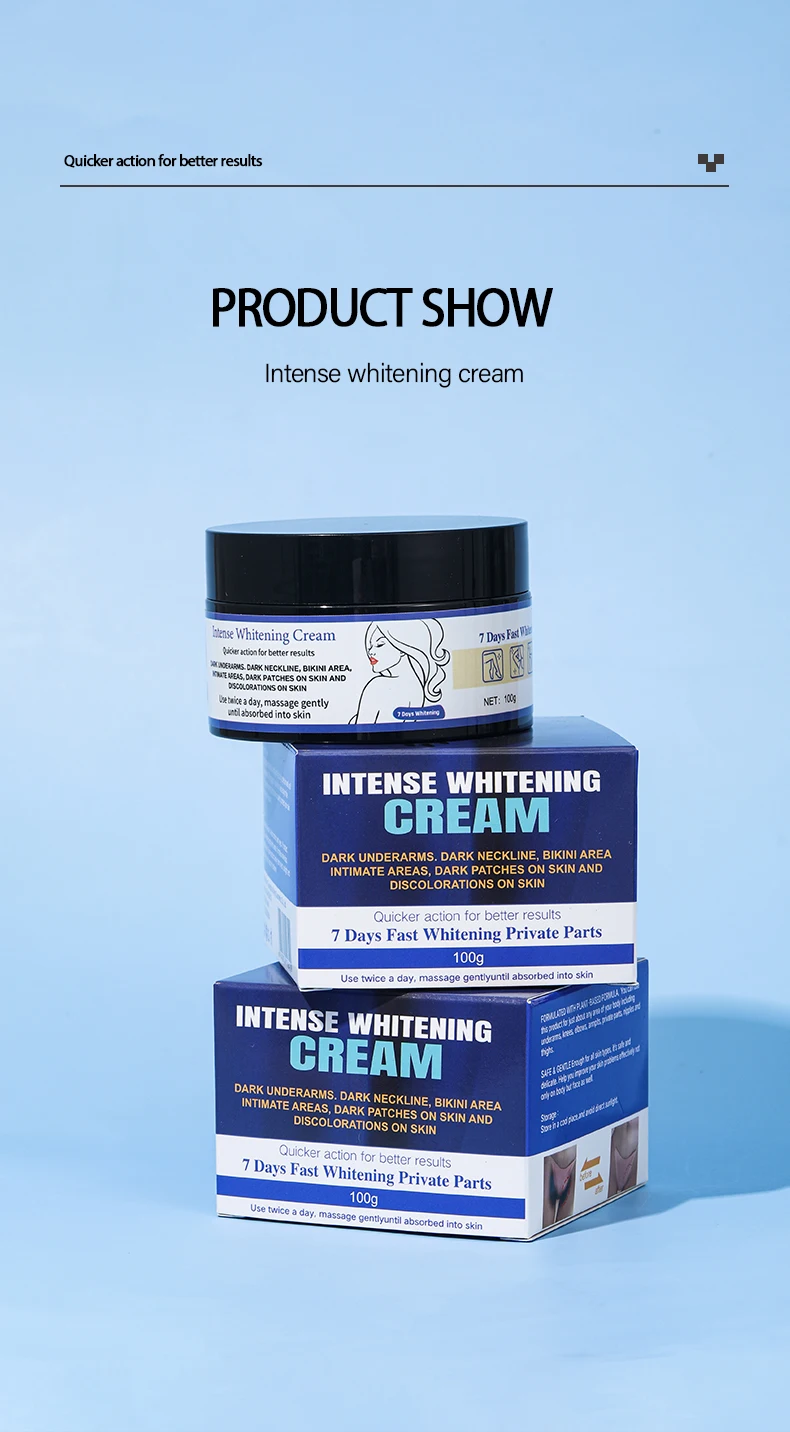 7 Days Fast Whitening Cream for Dark Inner Intimate
